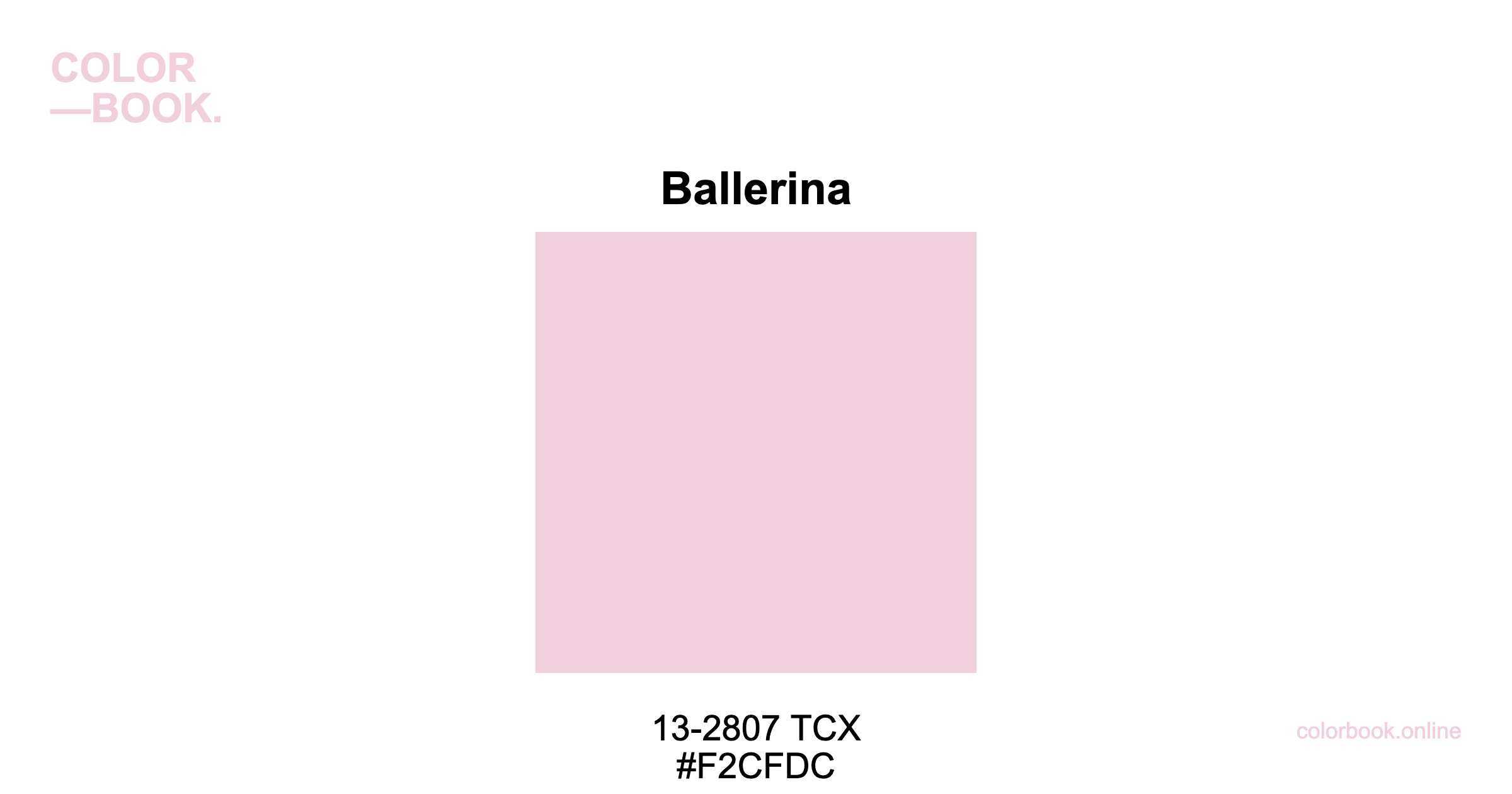 Ballerina - Pantone 13-2807 TCX | Color Color Guide & Cotton Swatch