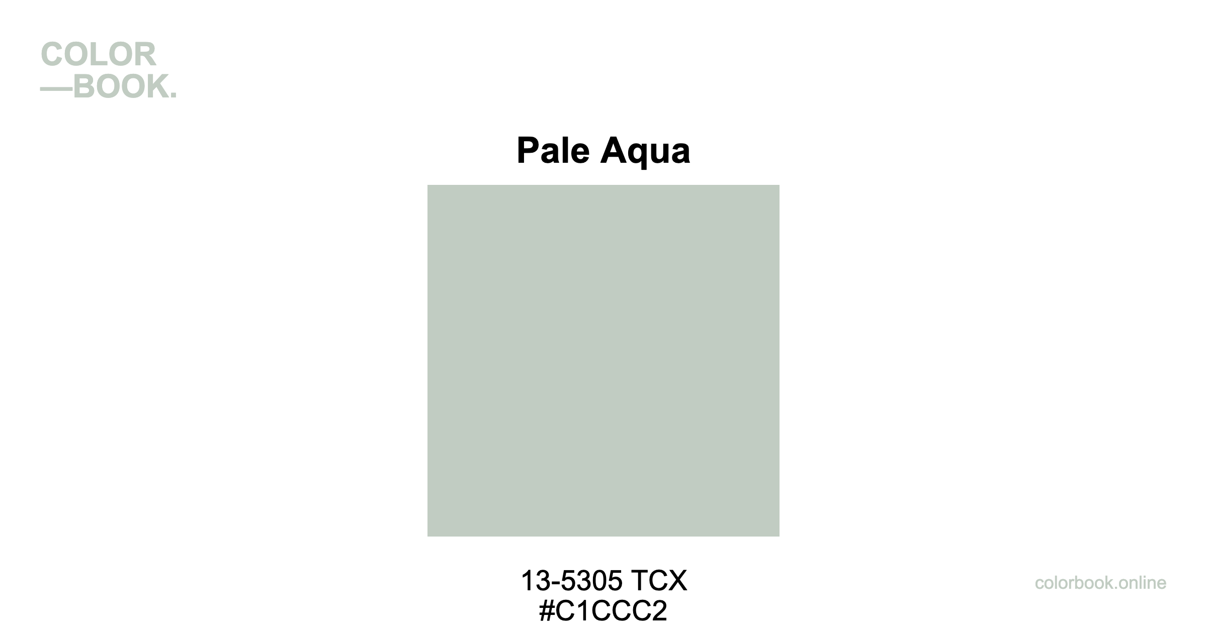 Pale Aqua - Pantone 13-5305 TCX | Green Color Guide & Cotton Swatch