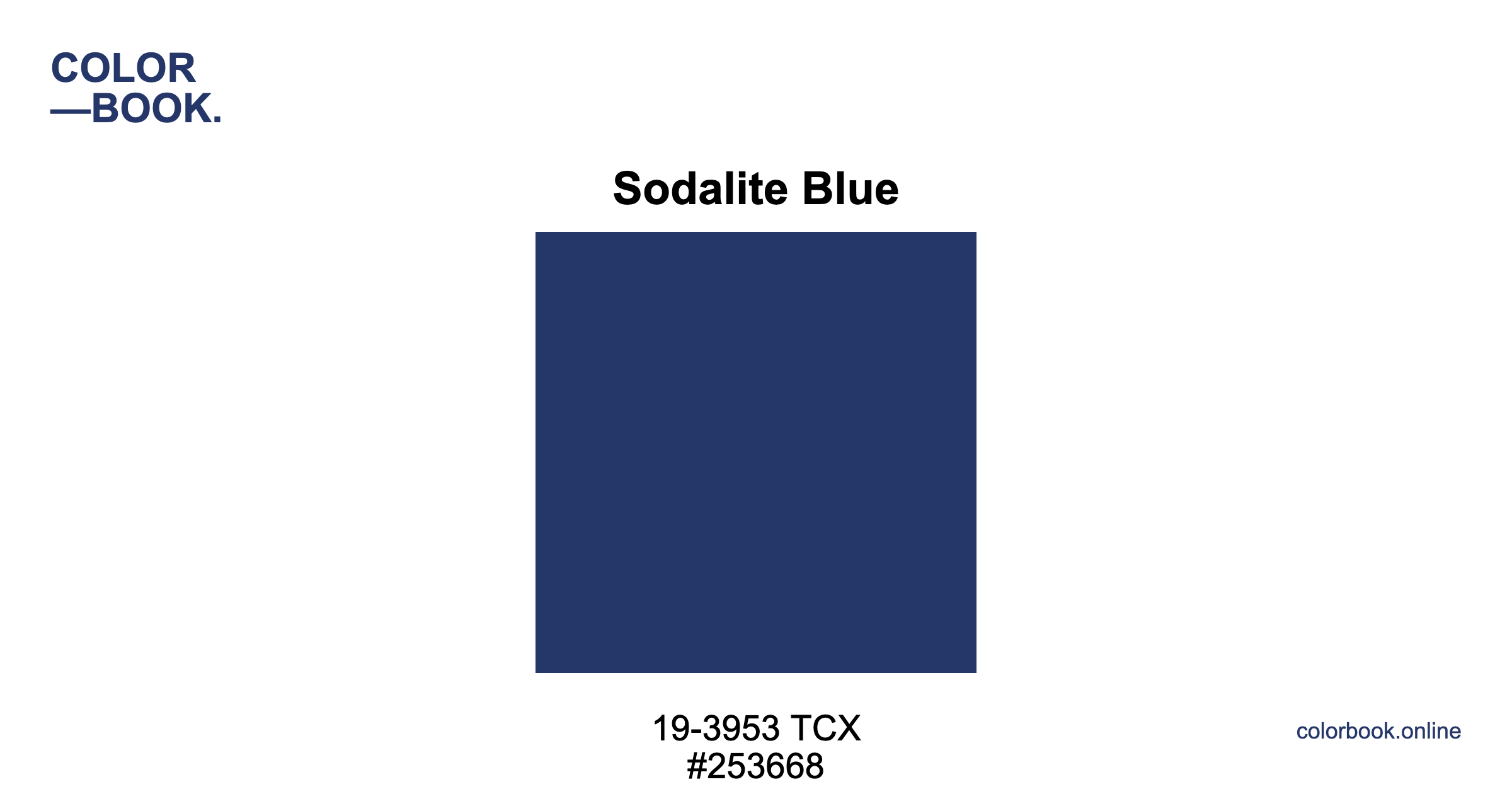 Sodalite Blue - Pantone 19-3953 TCX | Color Color Guide & Cotton Swatch
