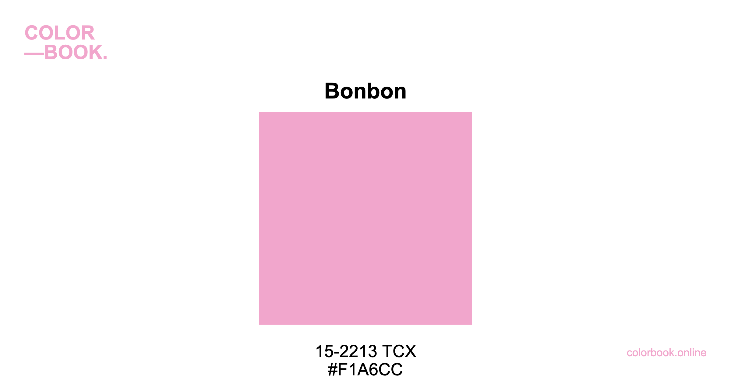 Bonbon - Pantone 15-2213 TCX | Color Color Guide & Cotton Swatch