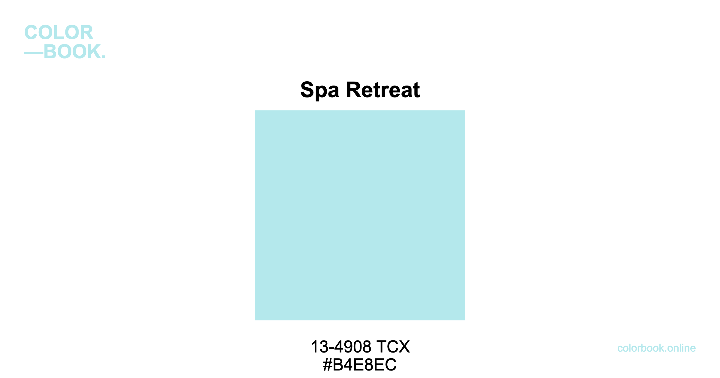 Spa Retreat - Pantone 13-4908 TCX | Color Color Guide & Cotton Swatch