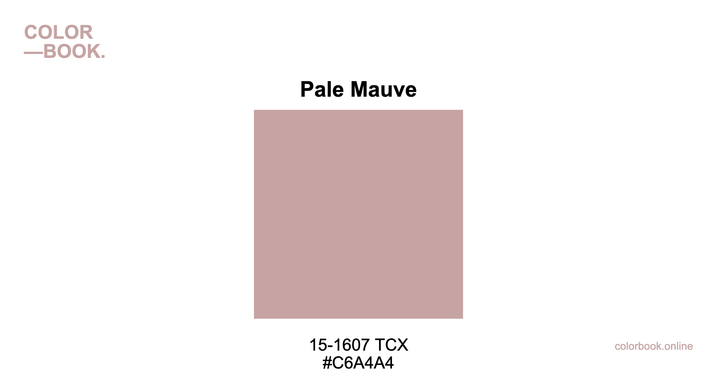 Pale Mauve - Pantone 15-1607 TCX | Color Color Guide & Cotton Swatch