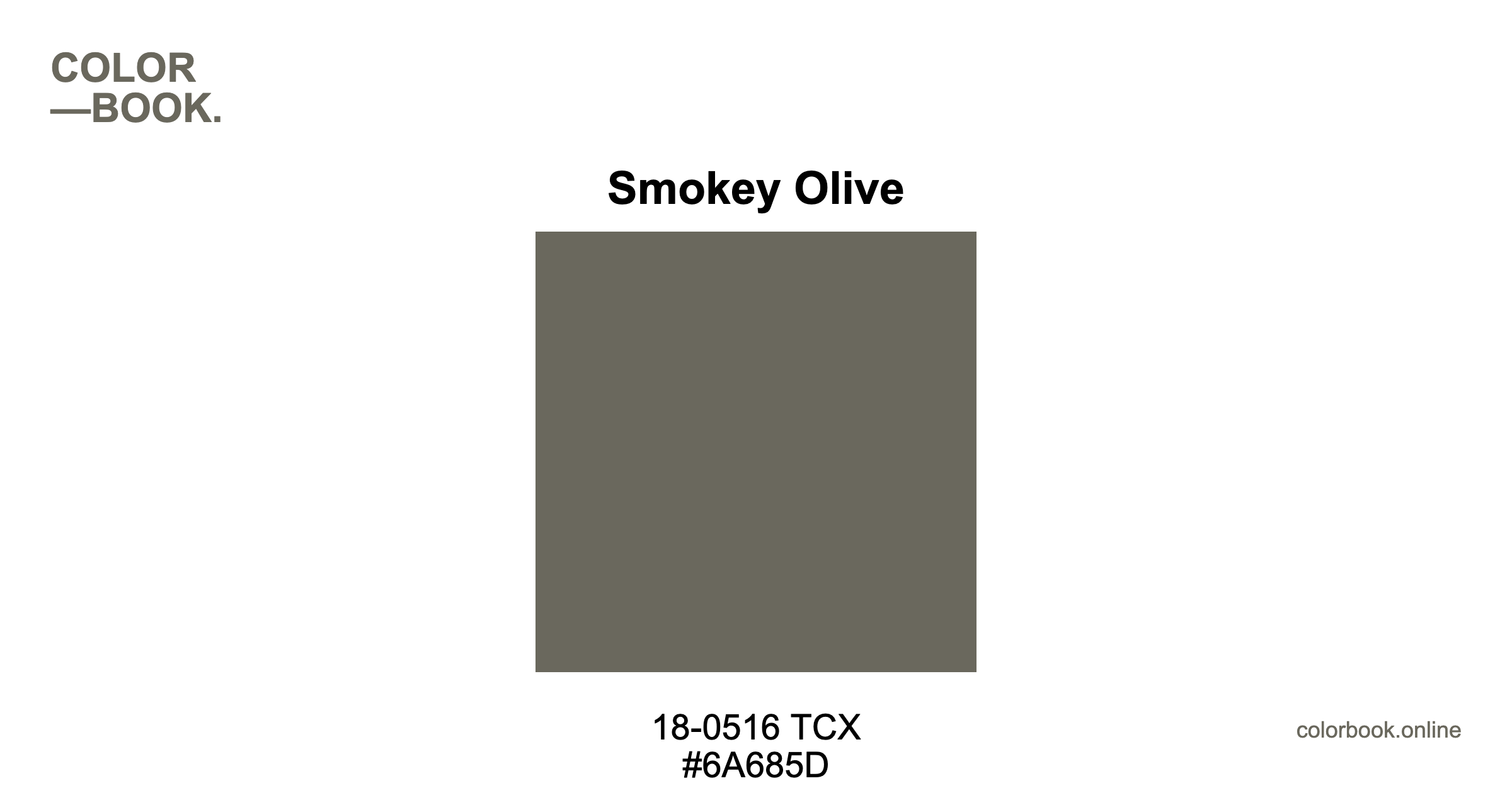 Smokey Olive - Pantone 18-0516 TCX | Color Color Guide & Cotton Swatch
