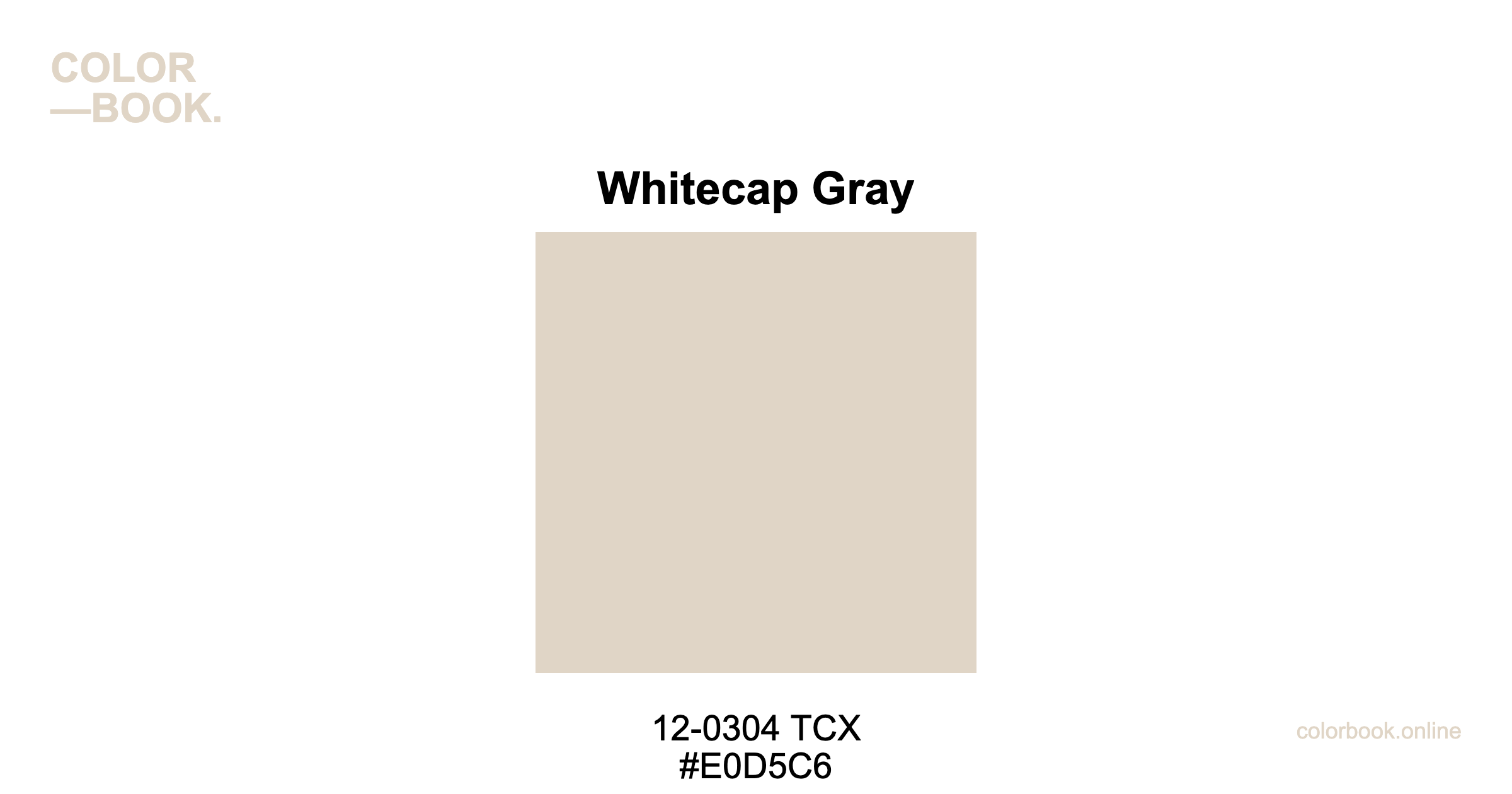 Whitecap Gray - Pantone 12-0304 TCX | Color Color Guide & Cotton Swatch