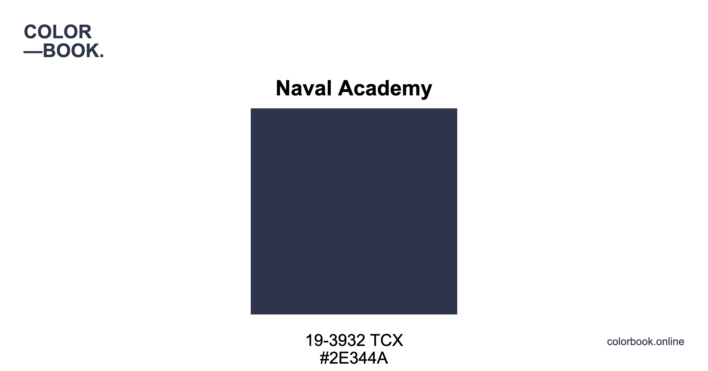 Naval Academy - Pantone 19-3932 TCX | Color Color Guide & Cotton Swatch