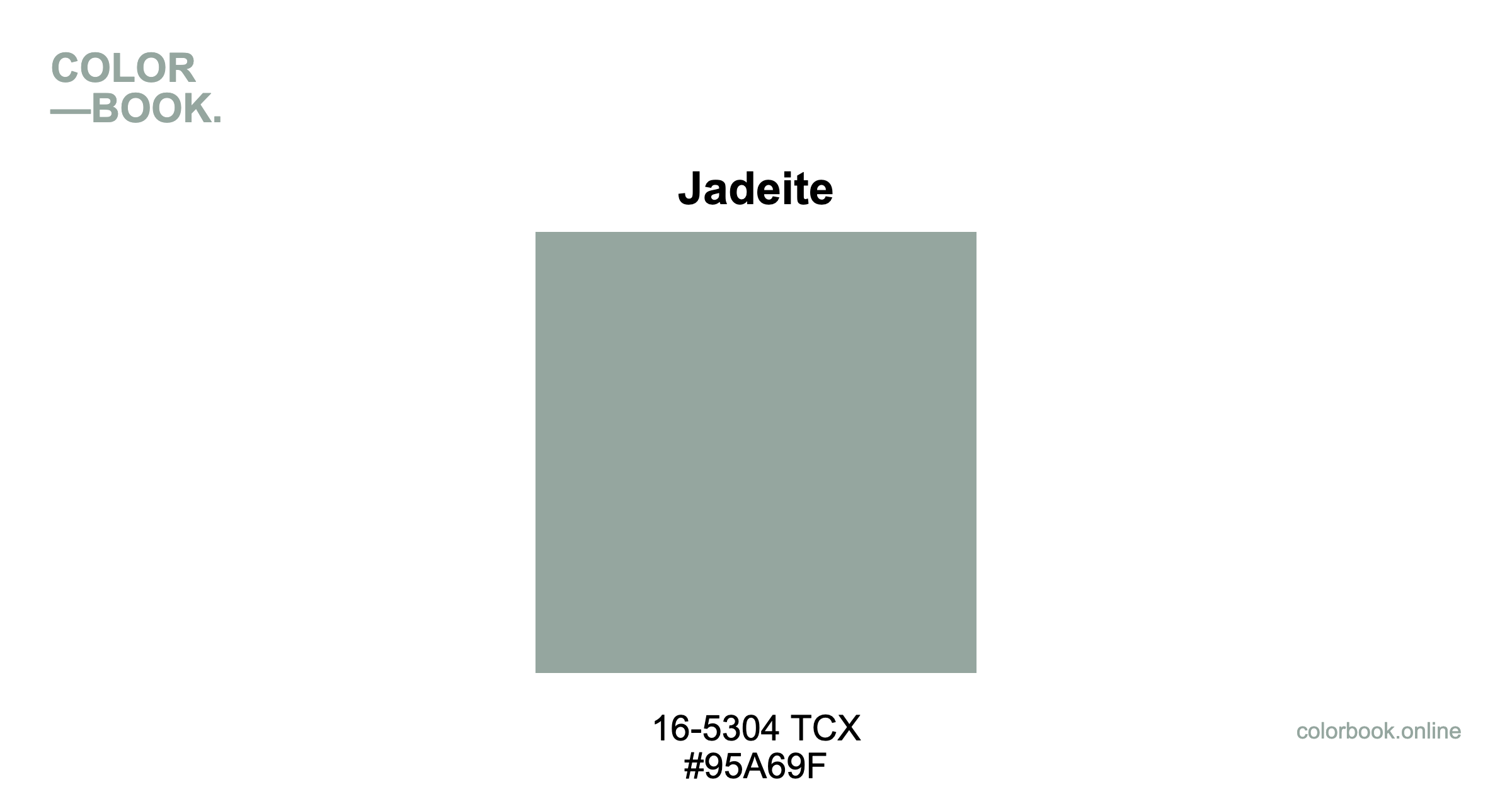 Jadeite - Pantone 16-5304 TCX | Color Color Guide & Cotton Swatch