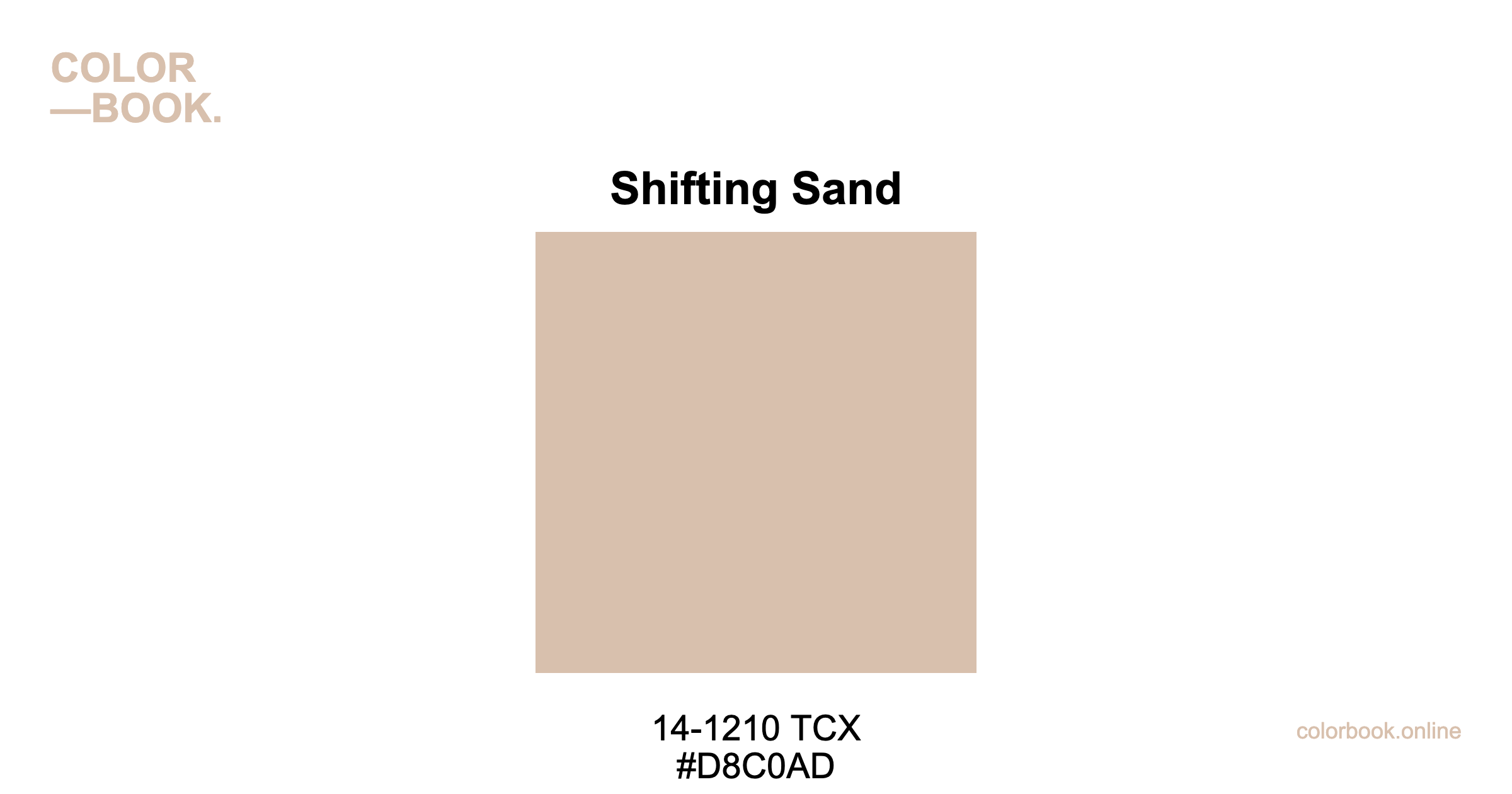 Shifting Sand - Pantone 14-1210 TCX | Color Color Guide & Cotton Swatch