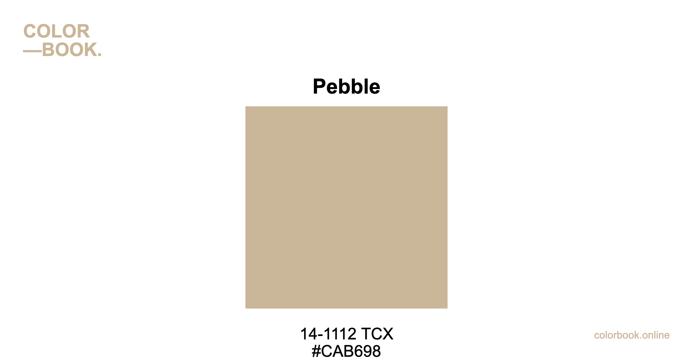 Pebble - Pantone 14-1112 TCX | Color Color Guide & Cotton Swatch