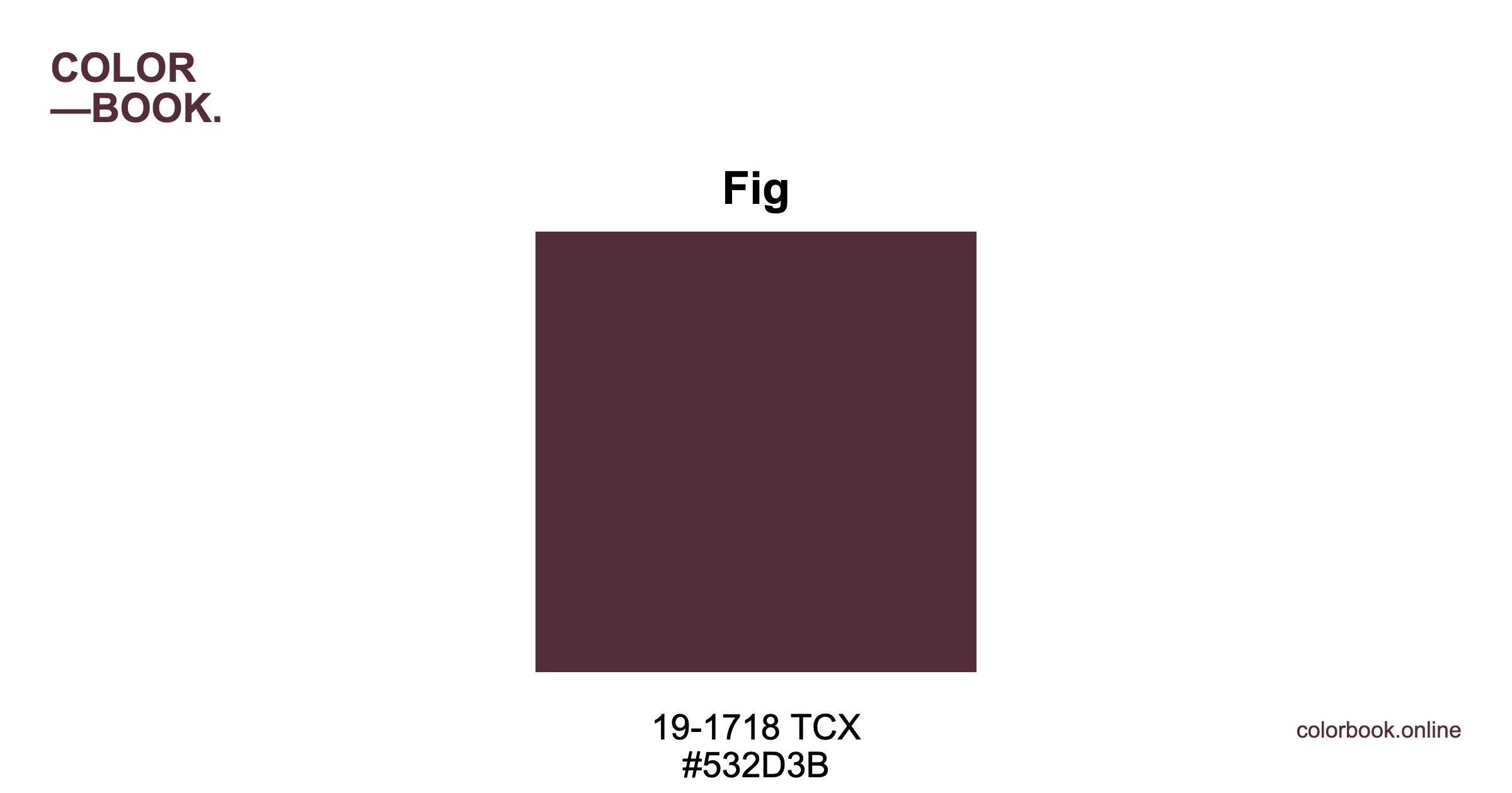 Fig - Pantone 19-1718 TCX | Red Color Guide & Cotton Swatch