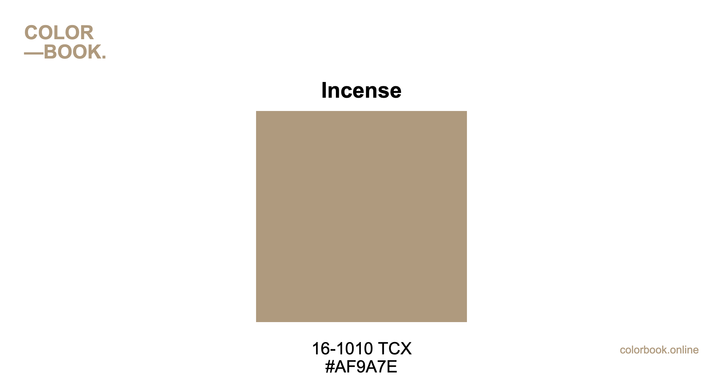 Incense - Pantone 16-1010 TCX | Orange Color Guide & Cotton Swatch