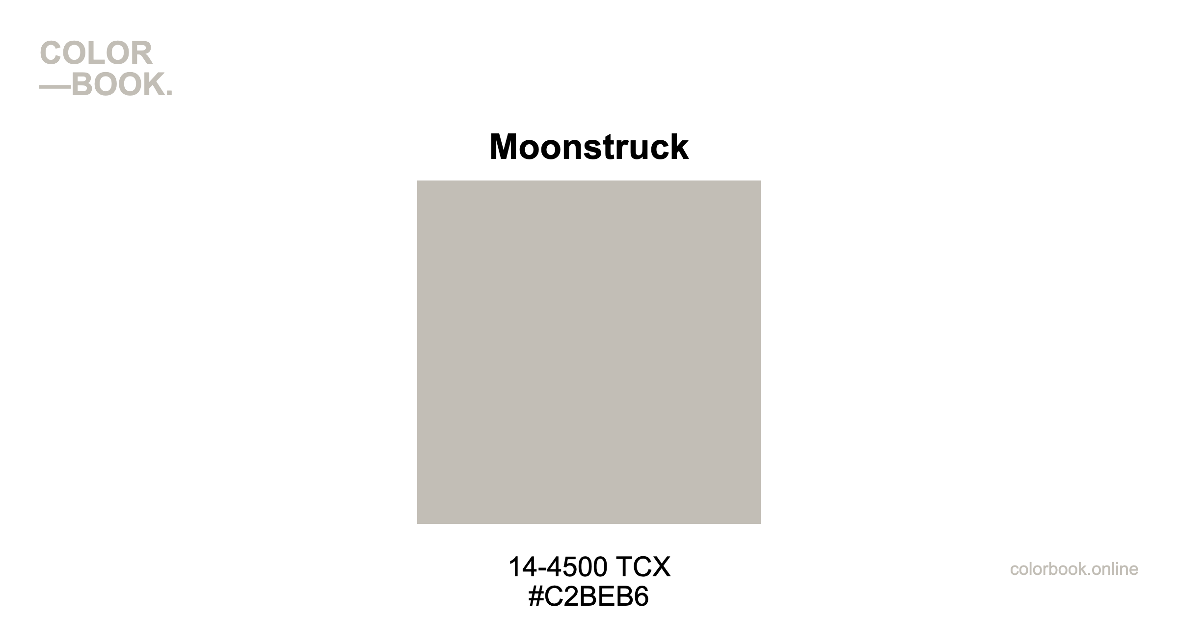 Moonstruck - Pantone 14-4500 TCX | Color Color Guide & Cotton Swatch