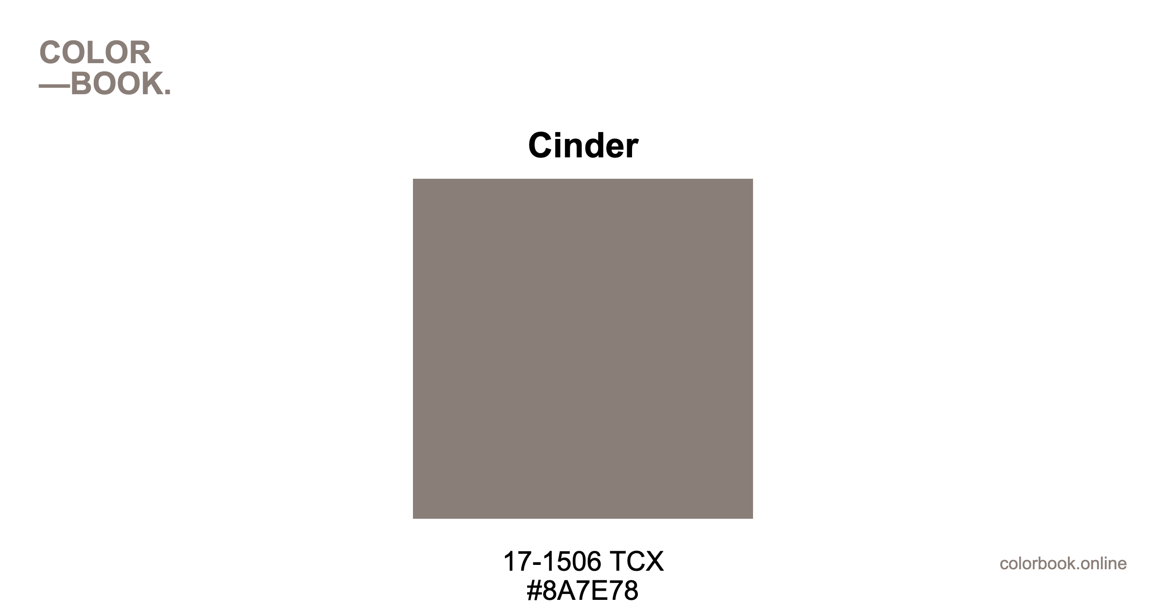 Cinder - Pantone 17-1506 TCX | Orange Color Guide & Cotton Swatch