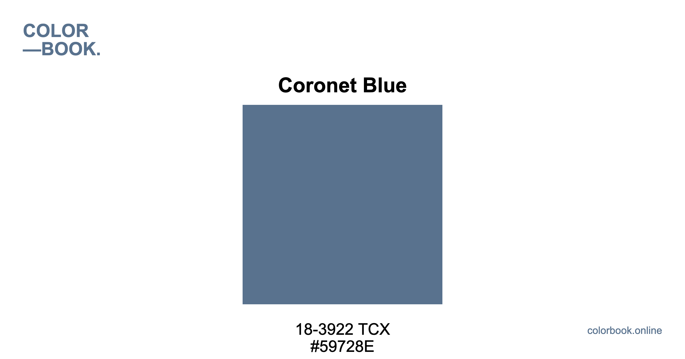 Coronet Blue - Pantone 18-3922 TCX | Color Color Guide & Cotton Swatch
