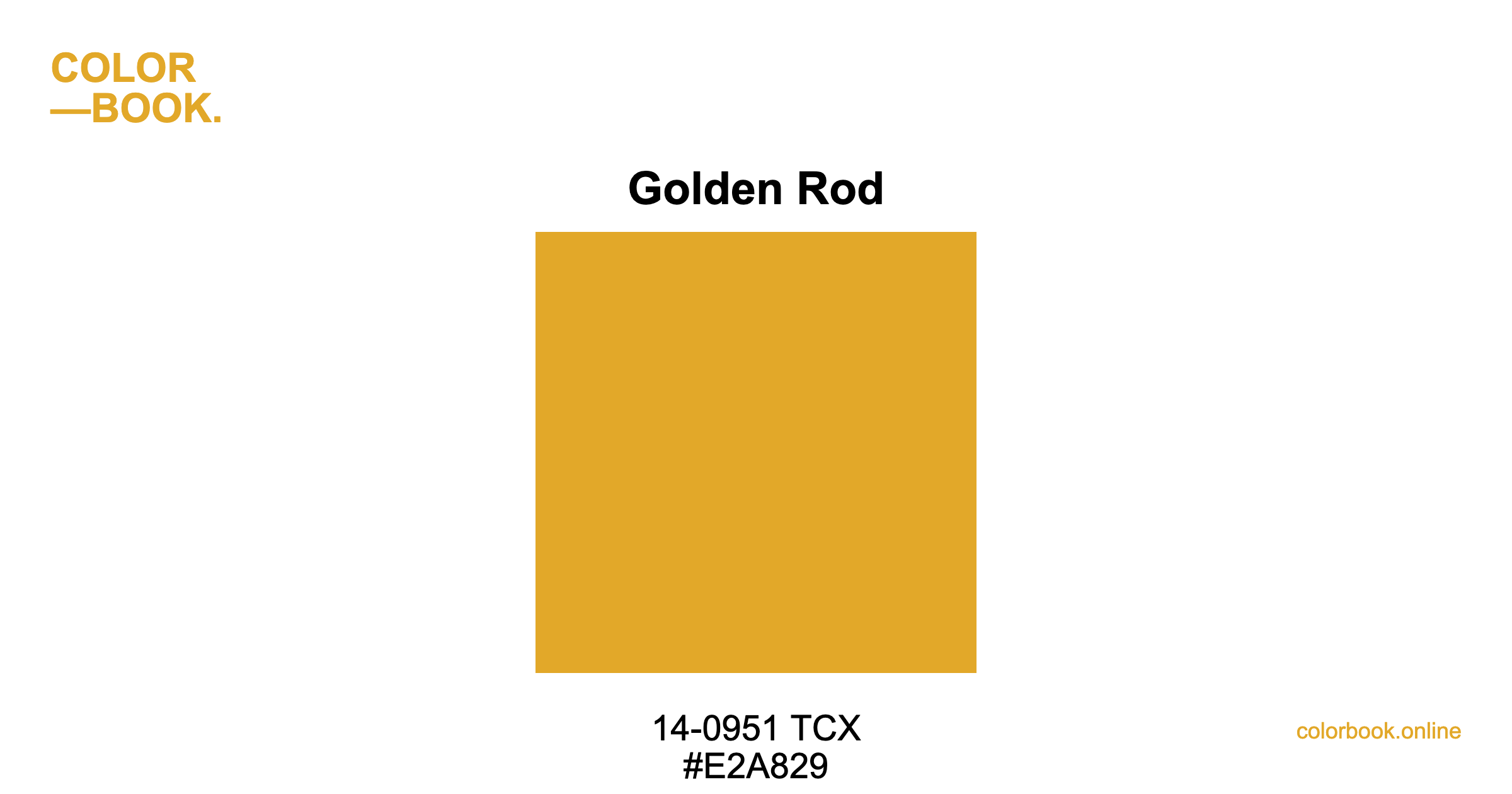 Golden Rod - Pantone 14-0951 TCX | Color Color Guide & Cotton Swatch