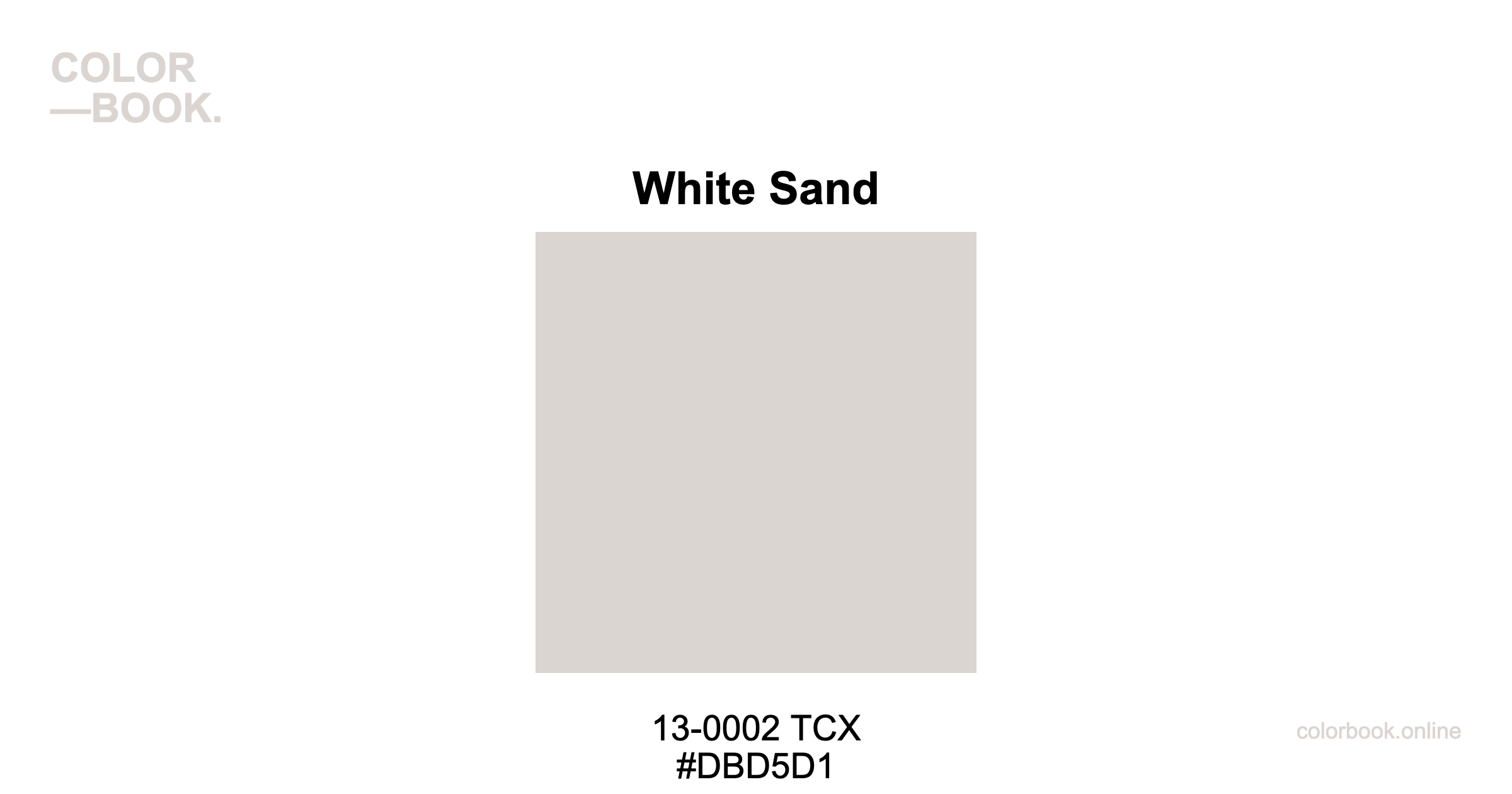 White Sand - Pantone 13-0002 TCX | Color Color Guide & Cotton Swatch