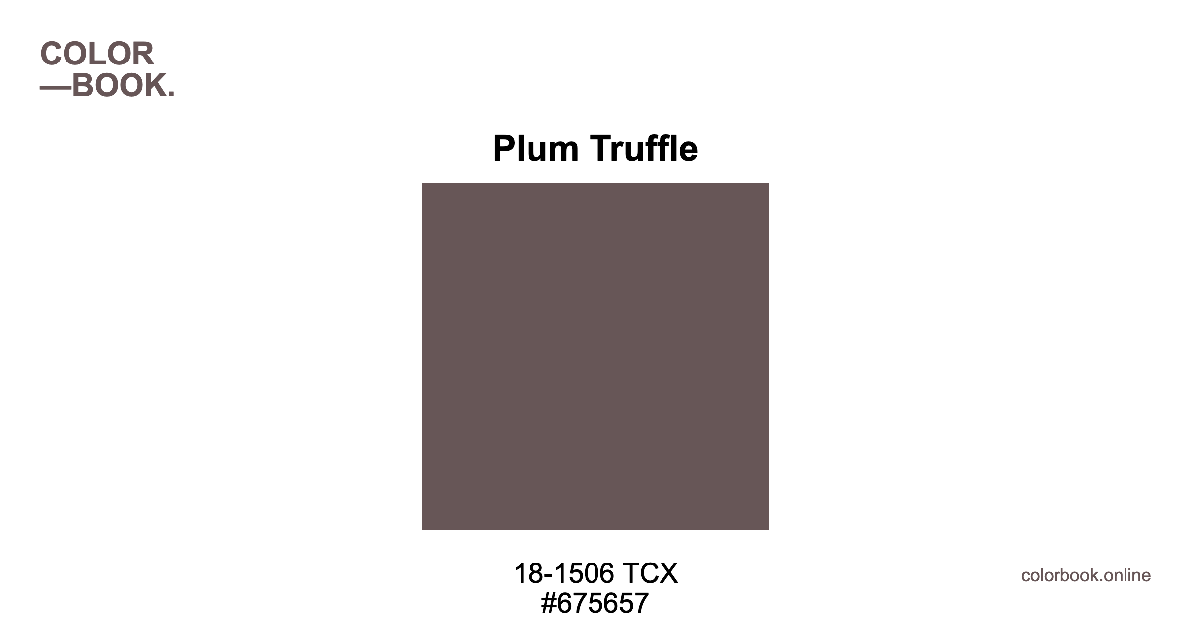Plum Truffle - Pantone 18-1506 TCX | Red Color Guide & Cotton Swatch