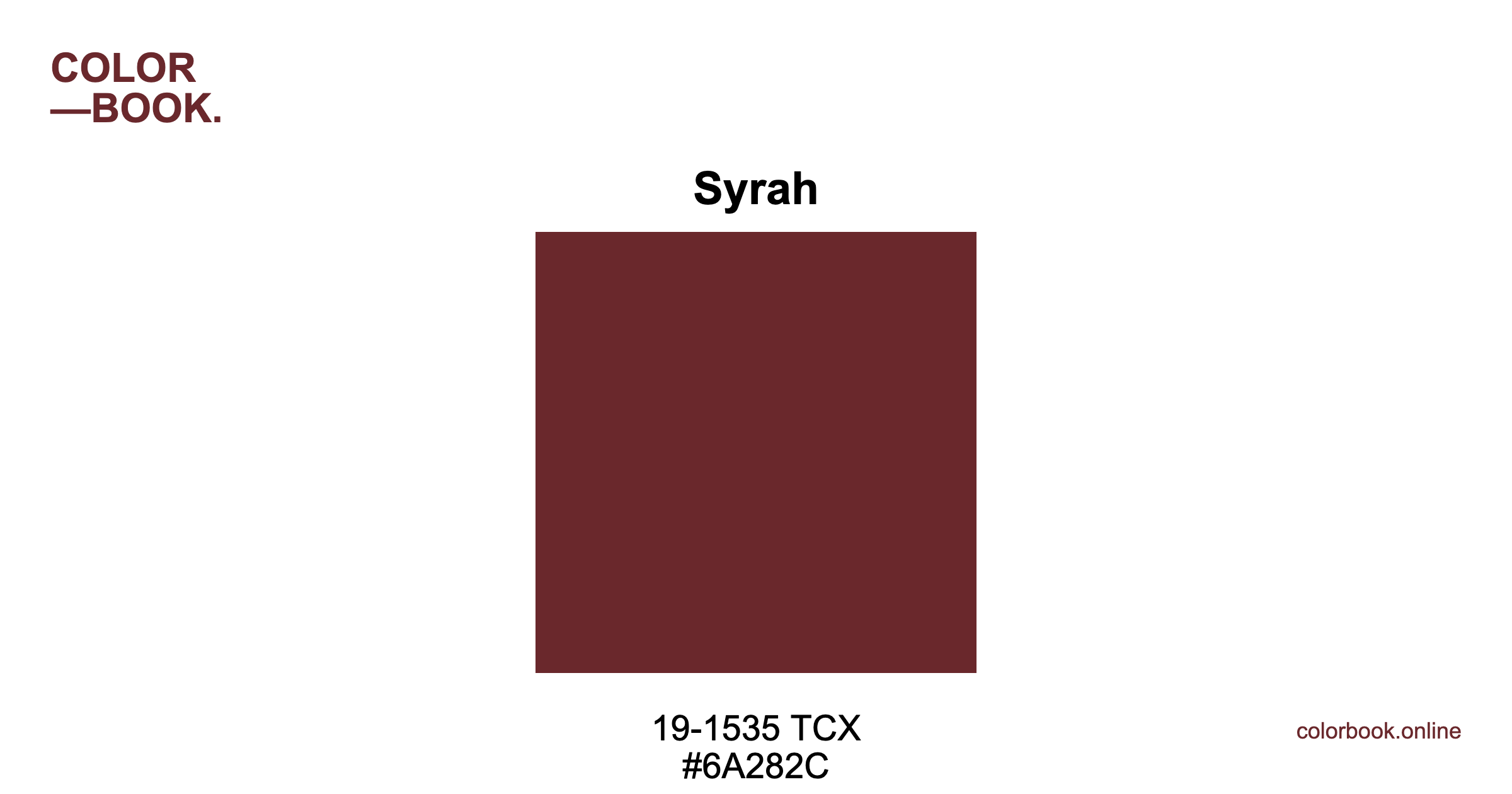Syrah - Pantone 19-1535 TCX | Red Color Guide & Cotton Swatch