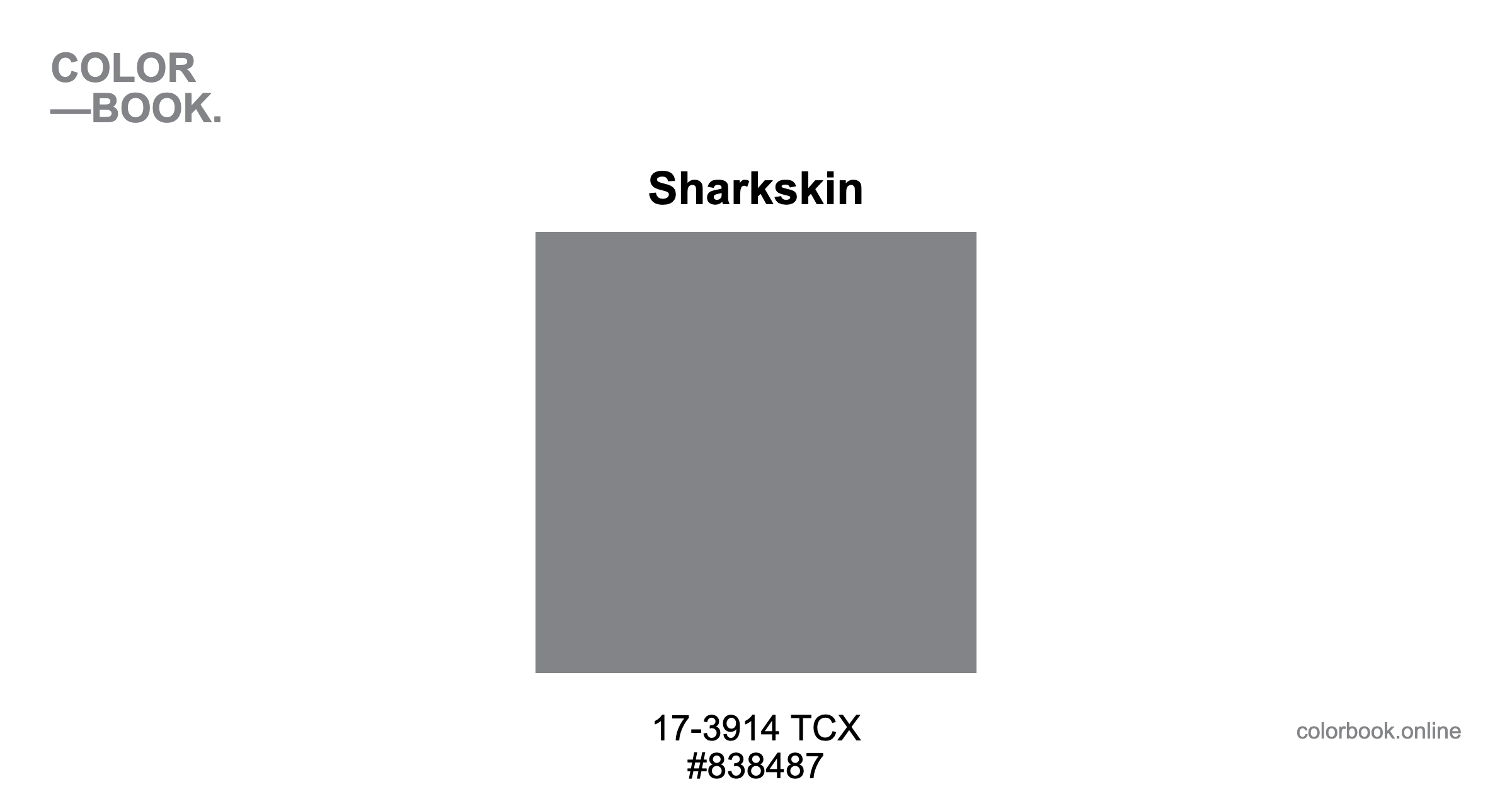 Sharkskin - Pantone 17-3914 TCX | Color Color Guide & Cotton Swatch