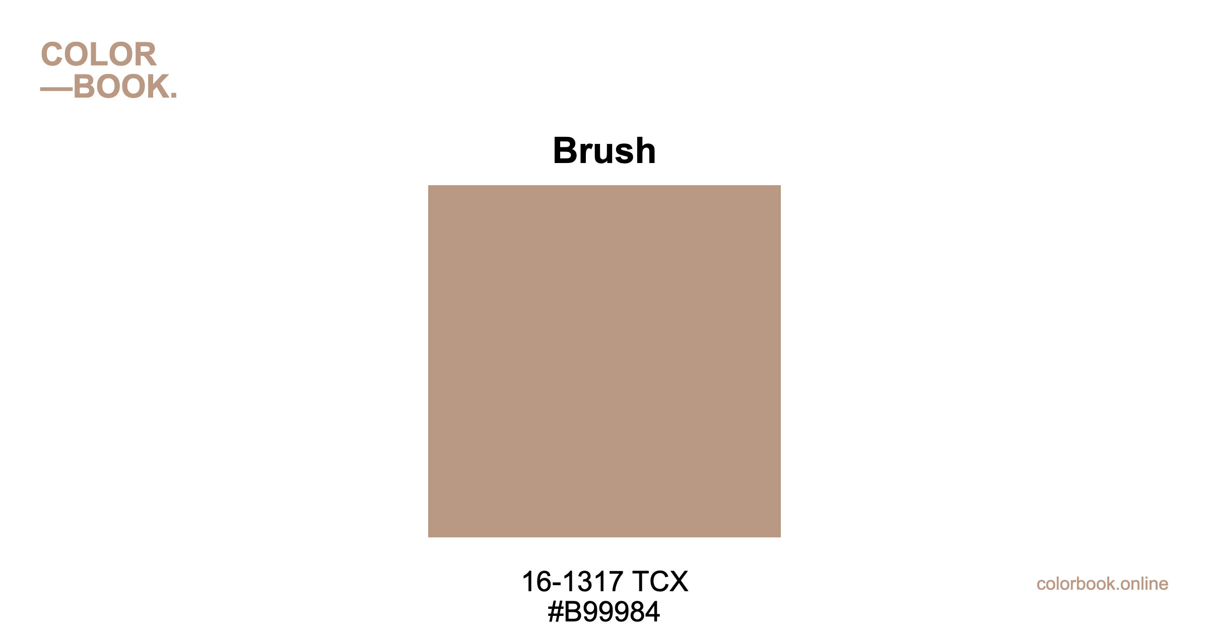 Brush - Pantone 16-1317 TCX | Color Color Guide & Cotton Swatch