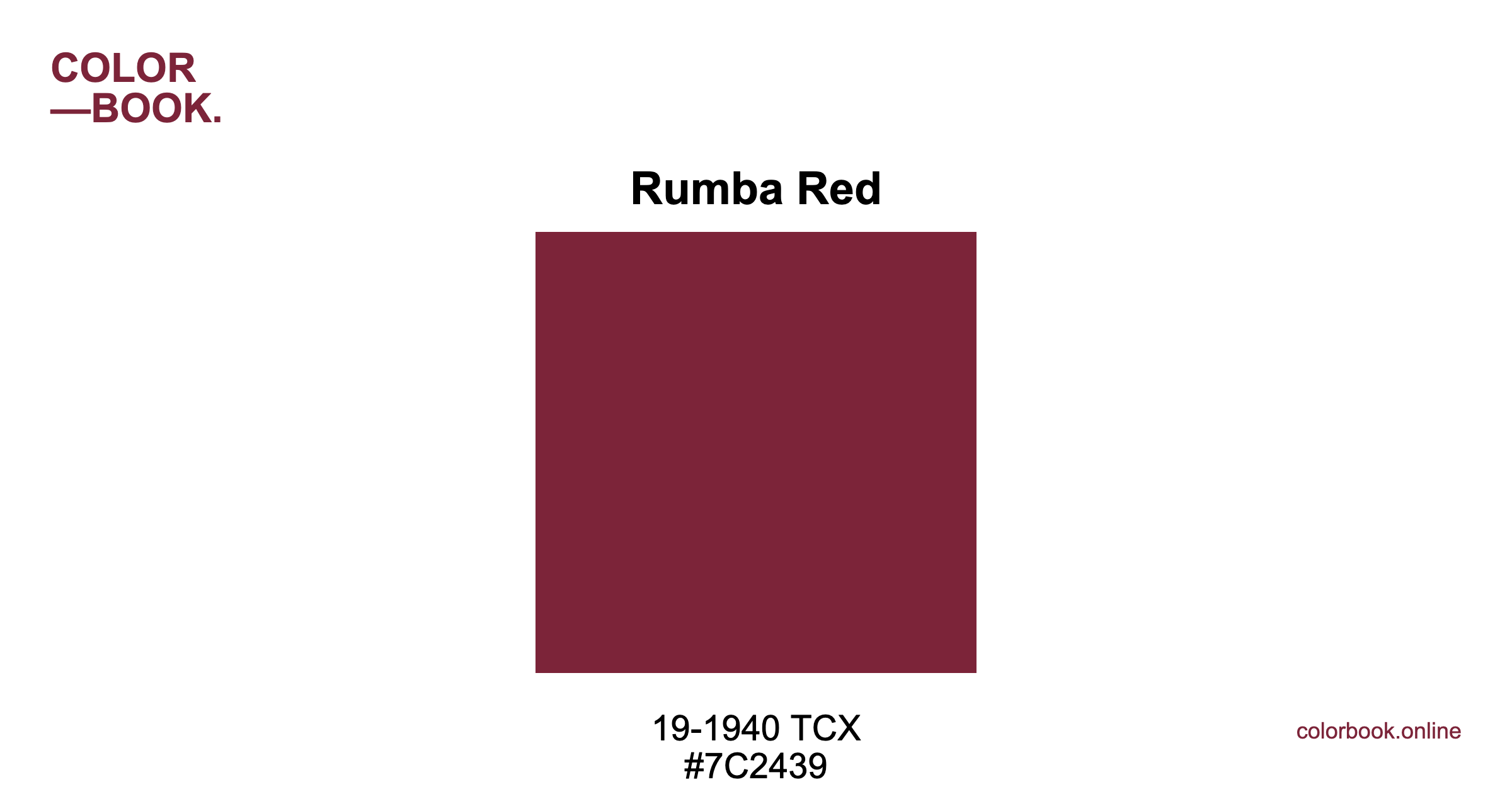 Rumba Red - Pantone 19-1940 TCX | Red Color Guide & Cotton Swatch