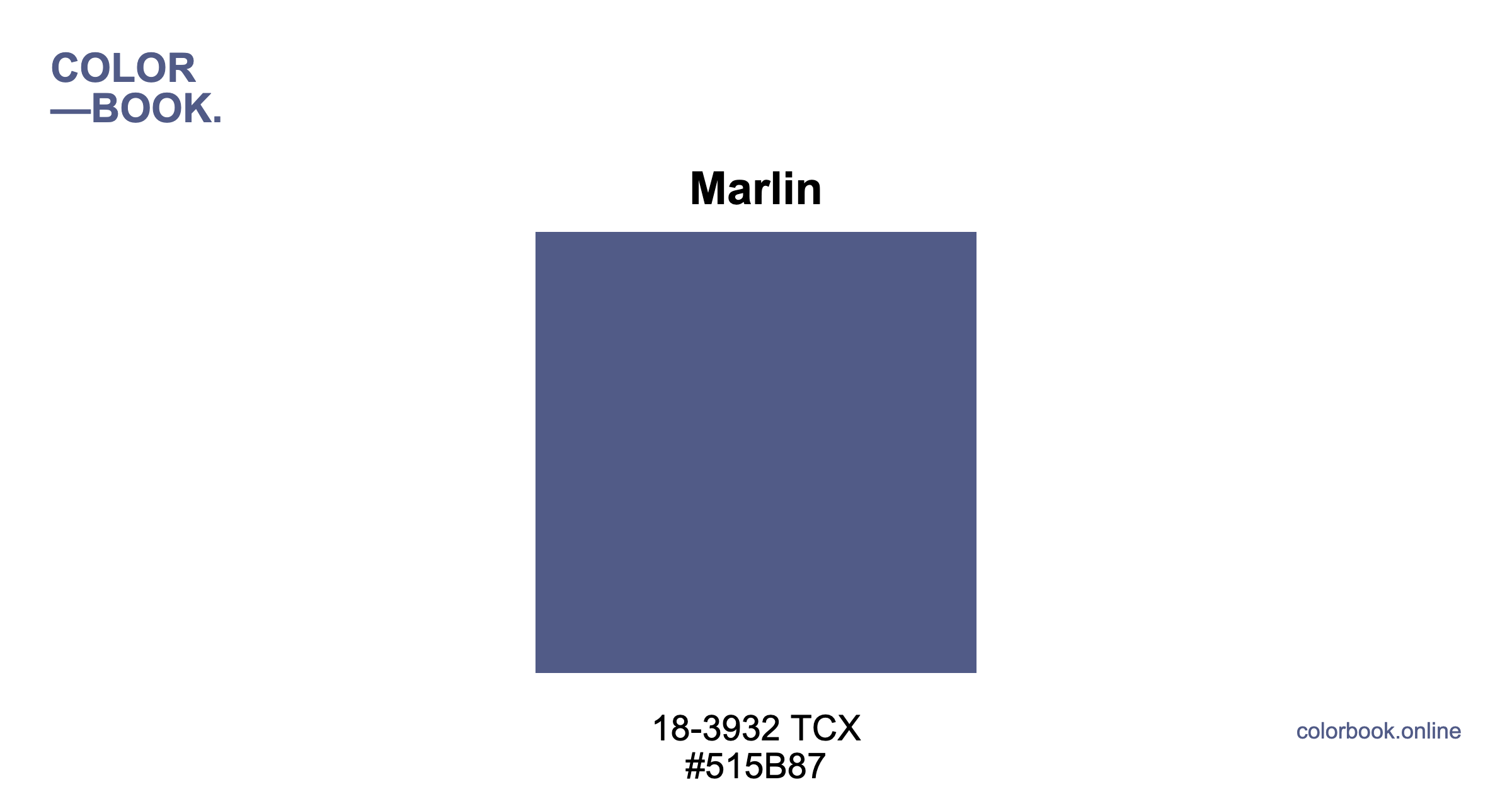 Marlin - Pantone 18-3932 TCX | Color Color Guide & Cotton Swatch