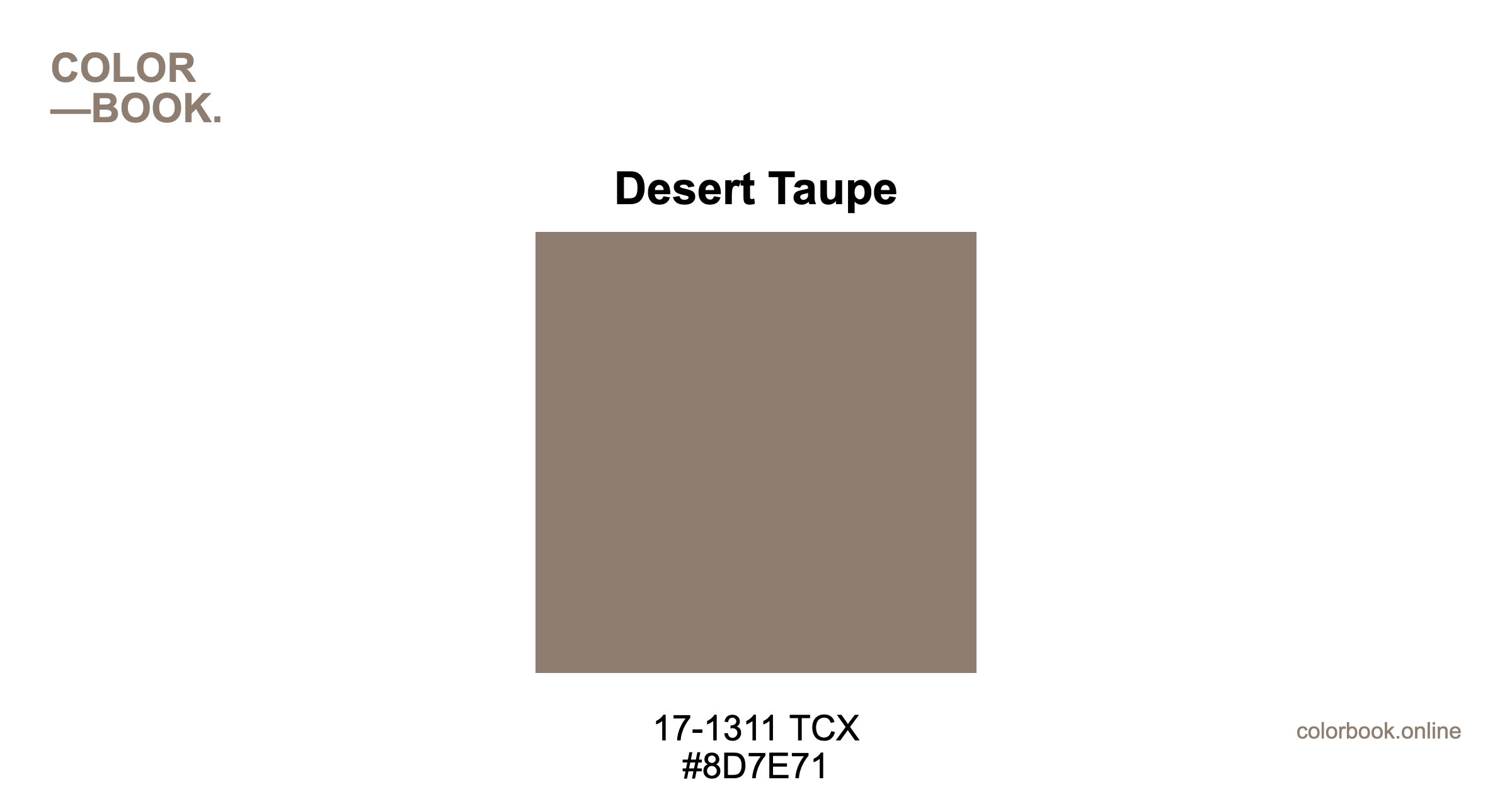 Desert Taupe - Pantone 17-1311 TCX | Orange Color Guide & Cotton Swatch