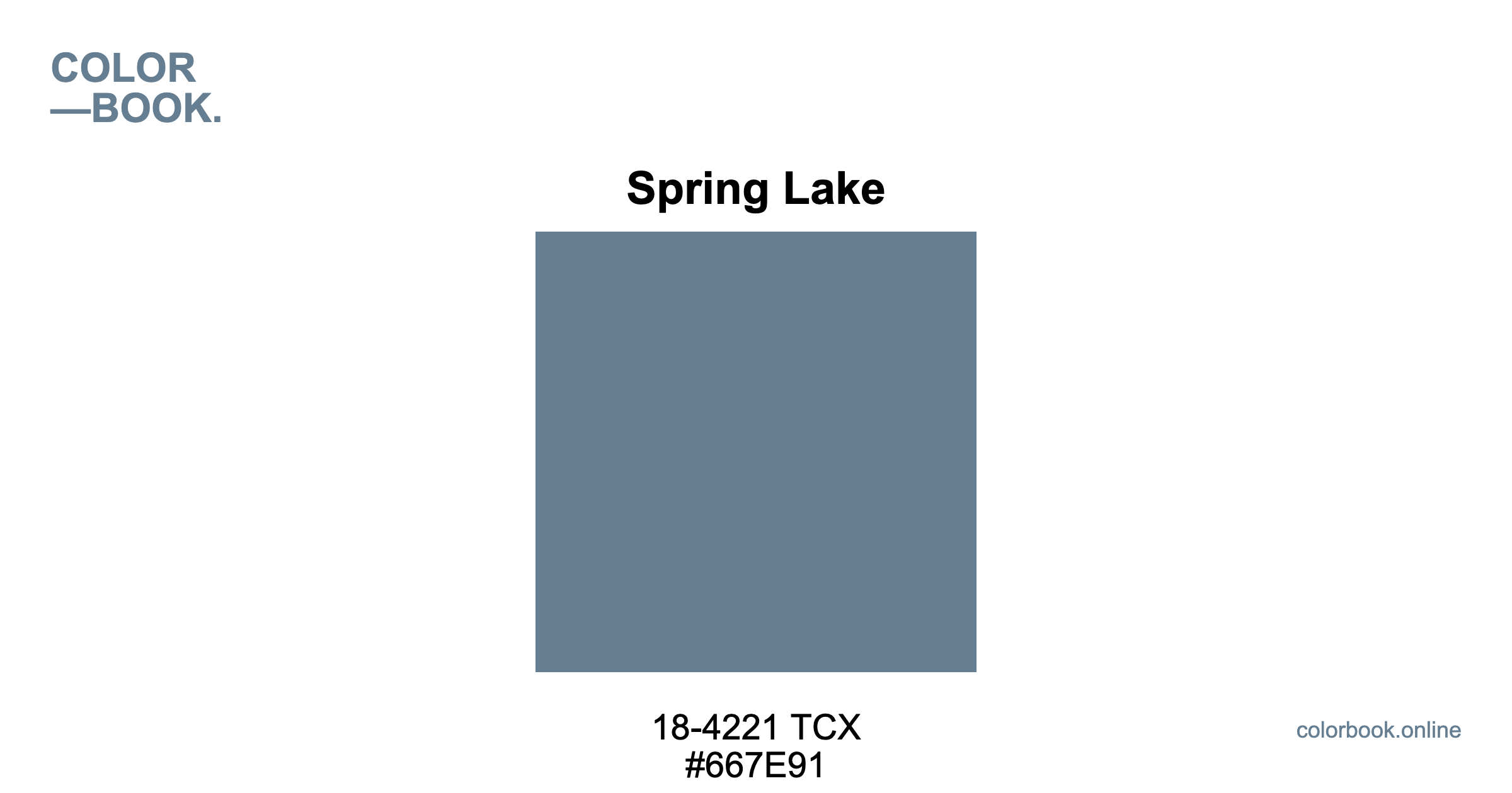 Spring Lake - Pantone 18-4221 TCX | Color Color Guide & Cotton Swatch