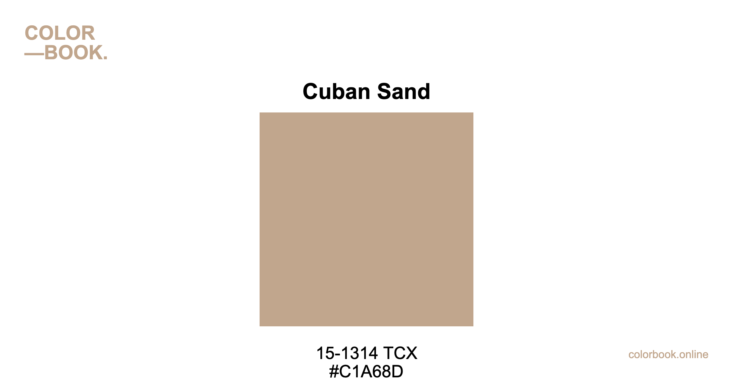 Cuban Sand - Pantone 15-1314 TCX | Color Color Guide & Cotton Swatch