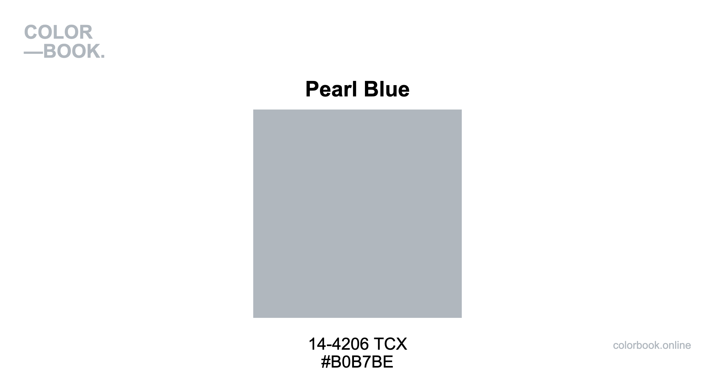 Pearl Blue - Pantone 14-4206 TCX | Blue Color Guide & Cotton Swatch