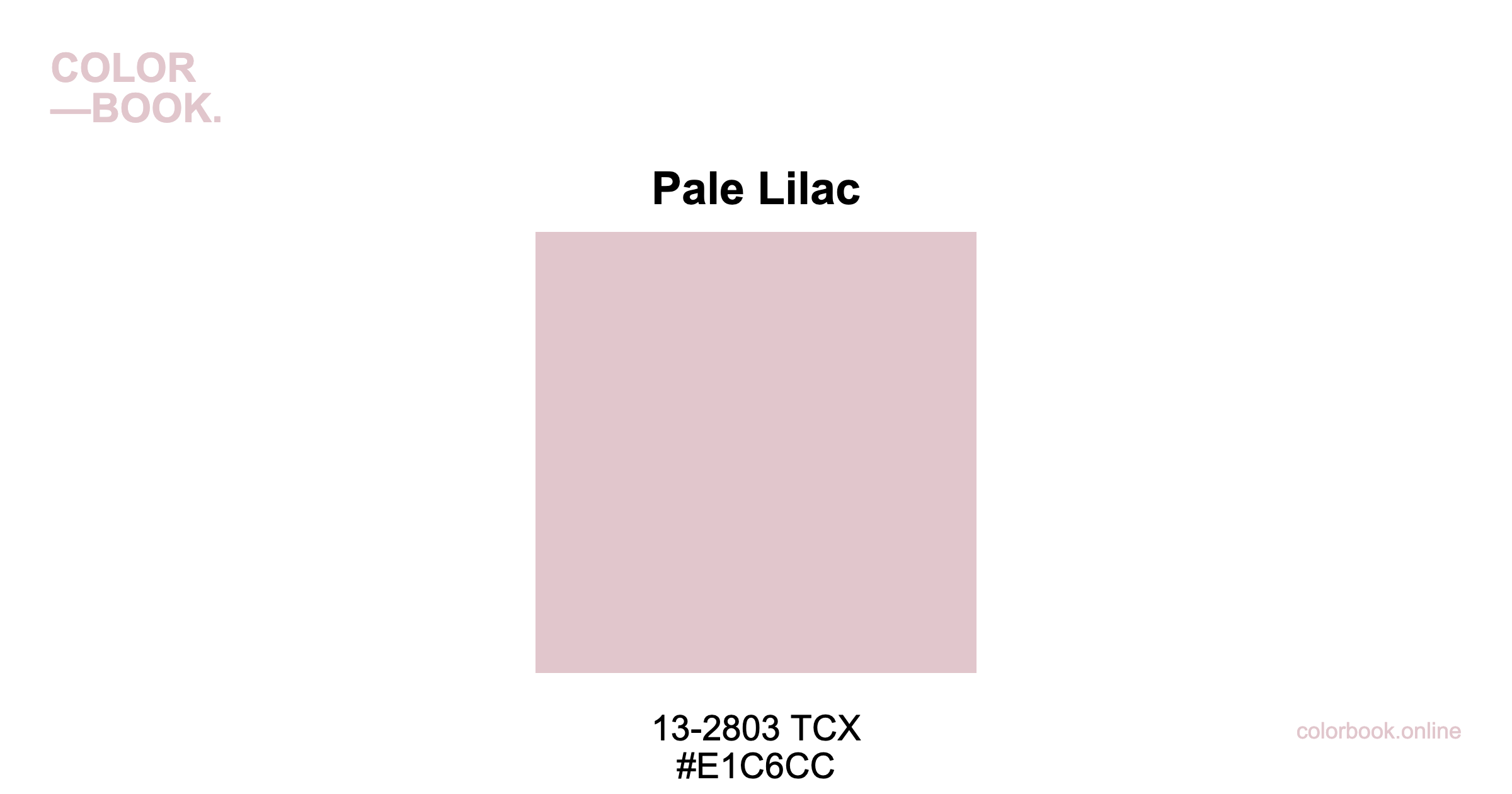 Pale Lilac - Pantone 13-2803 TCX | Color Color Guide & Cotton Swatch