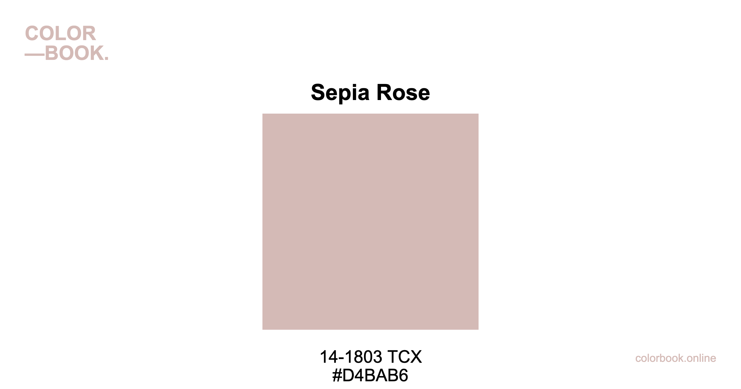 Sepia Rose - Pantone 14-1803 TCX | Color Color Guide & Cotton Swatch