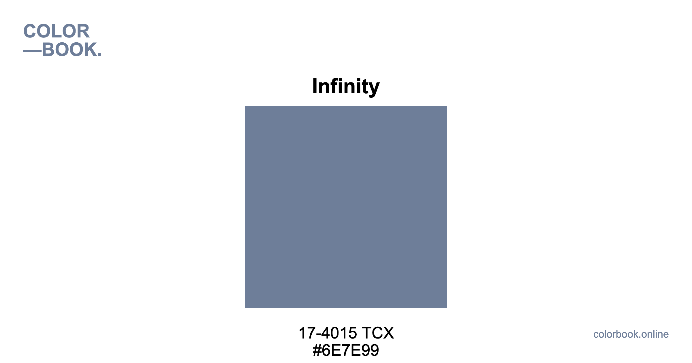 Infinity - Pantone 17-4015 TCX | Color Color Guide & Cotton Swatch