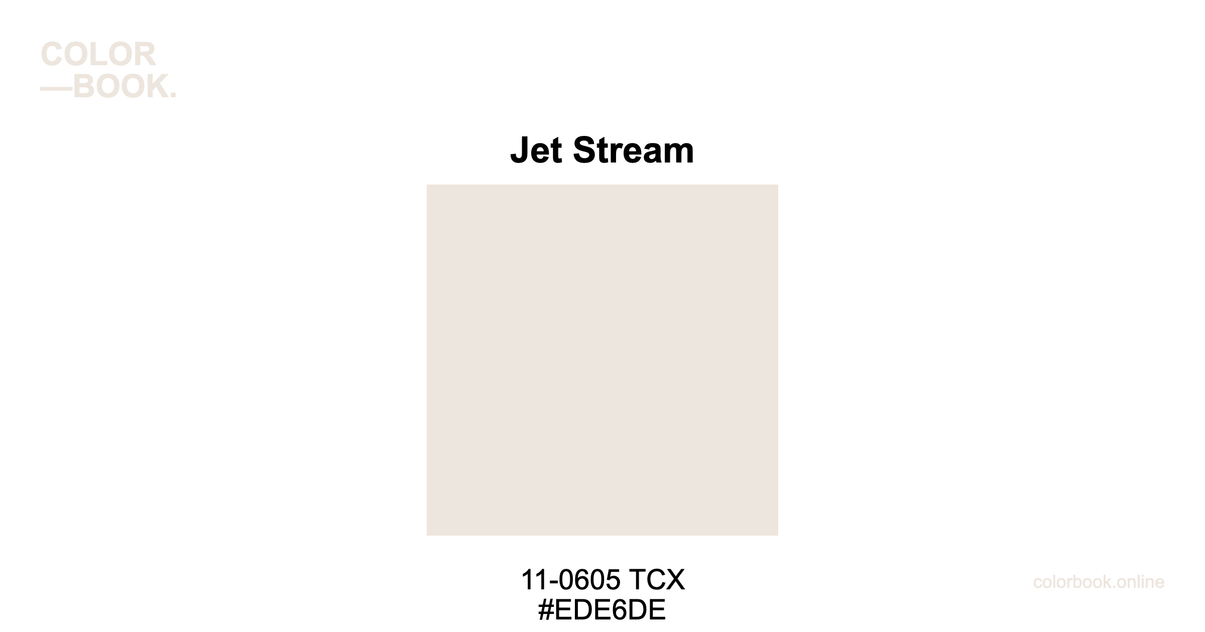 Jet Stream - Pantone 11-0605 TCX | Color Color Guide & Cotton Swatch