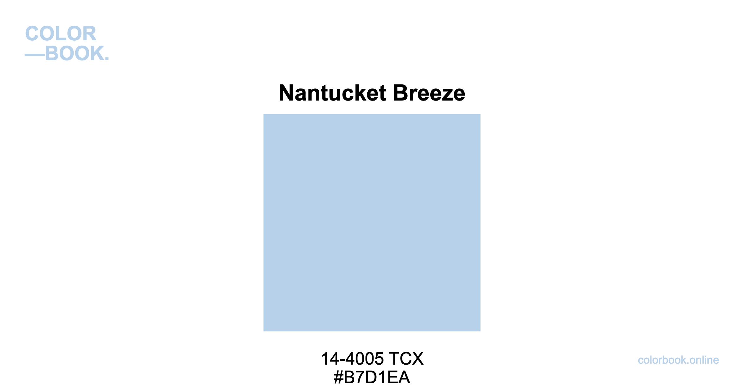 Nantucket Breeze - Pantone 14-4005 TCX | Color Color Guide & Cotton Swatch